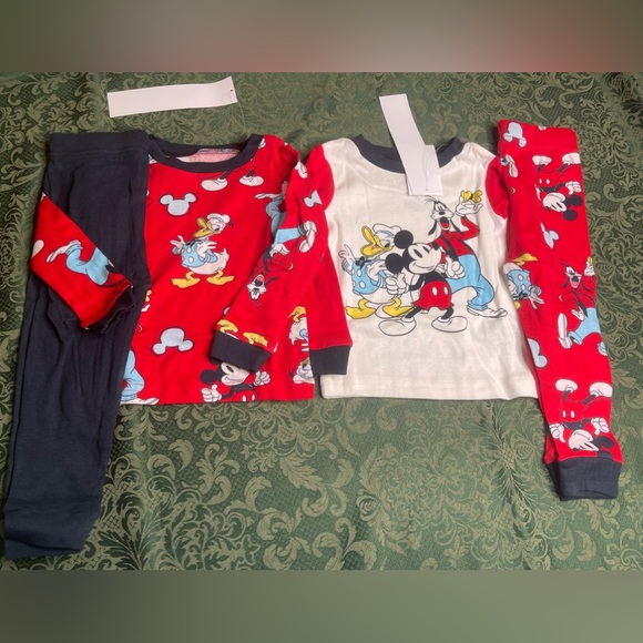 Disney | Pajamas | Nwt 2m Donald Duck Goofy Pajamas Bundle 4 Pc Mickey ...